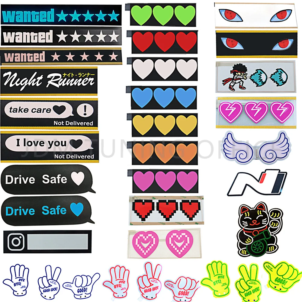 5-Stars-Wanted-Led-Light-Drive-Safe-Night-Runner-Glow-Panel-Take-Care ...