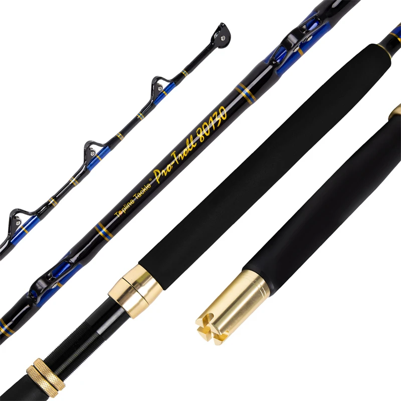 Deep Sea Fishing Rod Big Game Rod 5'6" 30 50 80 130lbs Nylon Butt 5+1 ...