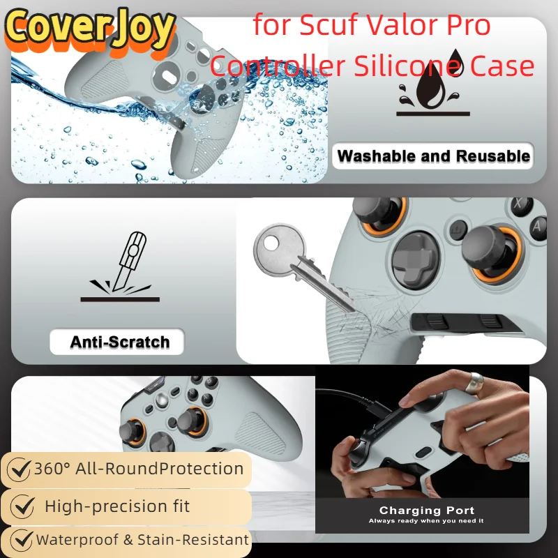 For SCUF VALOR PRO Controller Case Silicone Protective Cover Dustproof ...