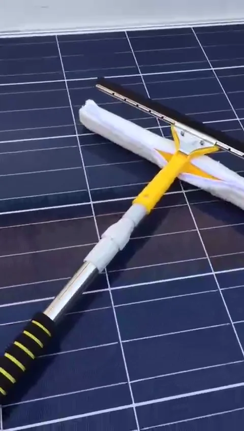 Solar Panel Cleaning Brush, 20 feet Adjustable Non-Magnetic Stainless ...