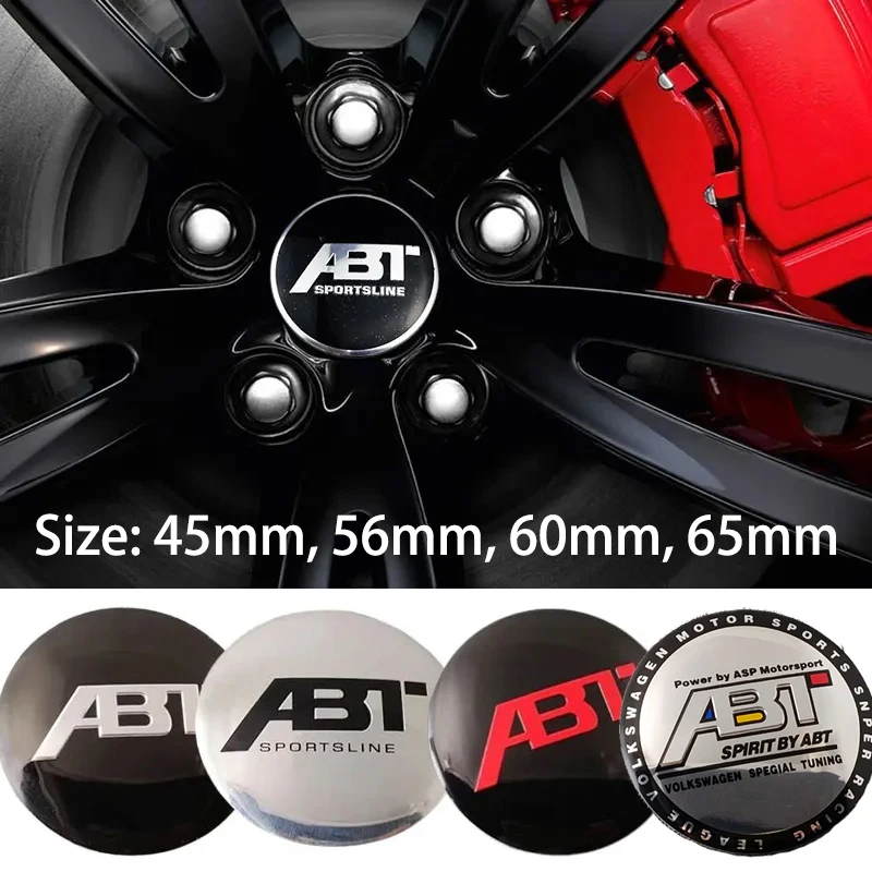 56mm-65mm-ABT-Emblem-Car-Wheel-Center-Hub-Cap-Stickers-Accessories-For ...
