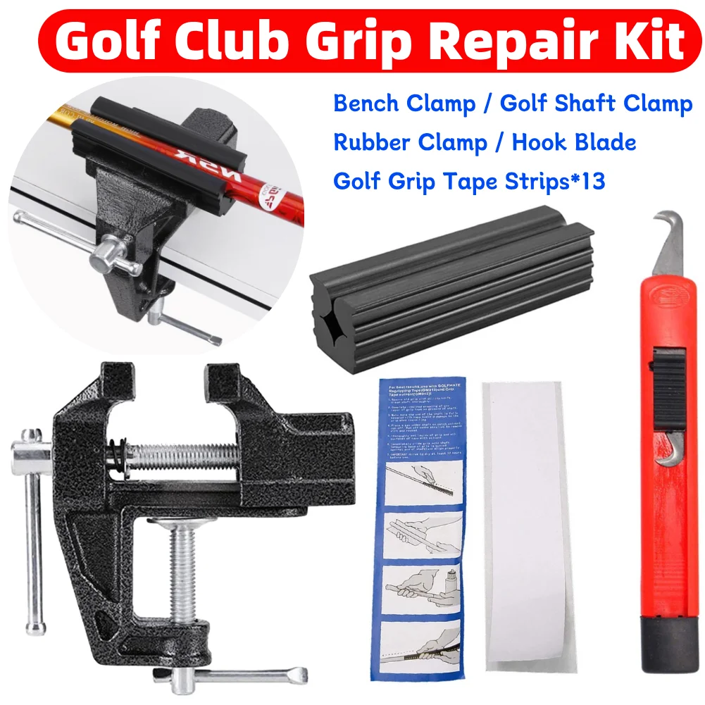 Golf Grip Replacement Tool Bench Clamp Multi-Functional Vise Clamp Cast ...