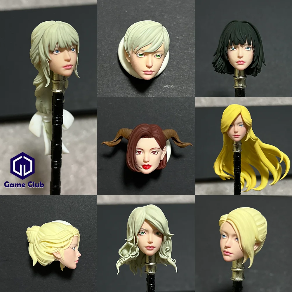 1-12-Female-Exquisite-Handmade-Painting-Customized-Head-Carving-For-6In ...