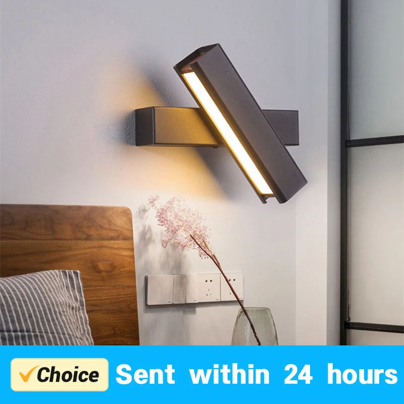 Modern-LED-Wall-Light-350-Rotatable-Wall-Lamp-for-Bedroom-Living-Room ...