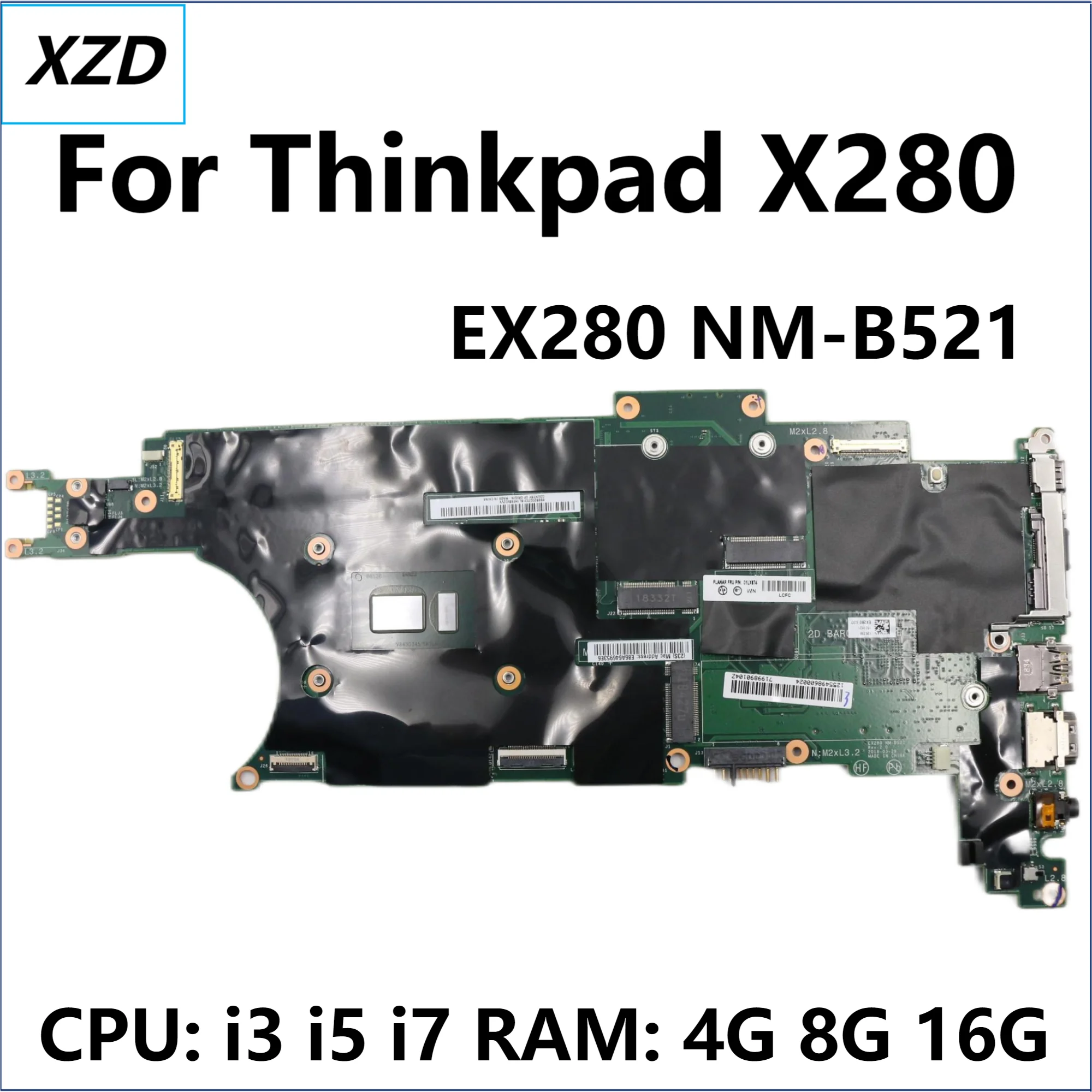 Placa-base-de-NM-B521-BX280-para-port-til-Lenovo-Thinkpad-X280-con-I3 ...
