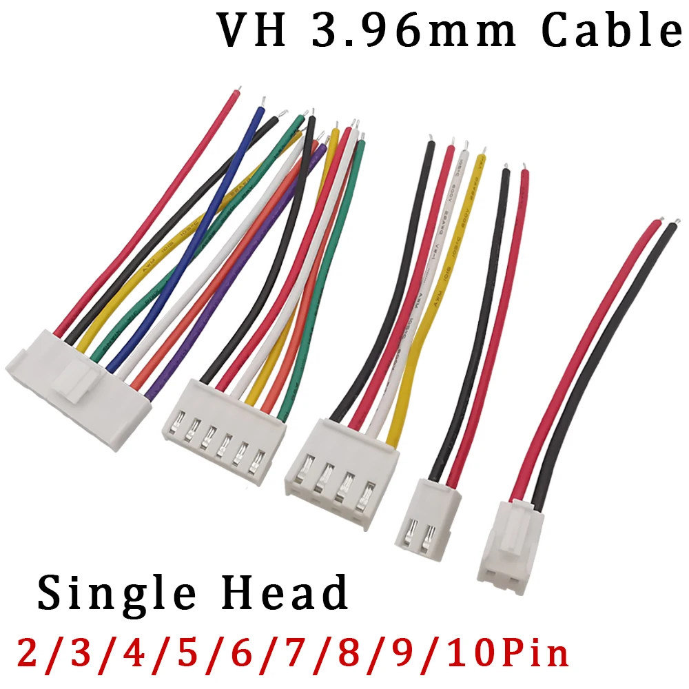 10Pcs 22AWG Single-end JST VH 3.96mm Female Housing Plug Electronic ...