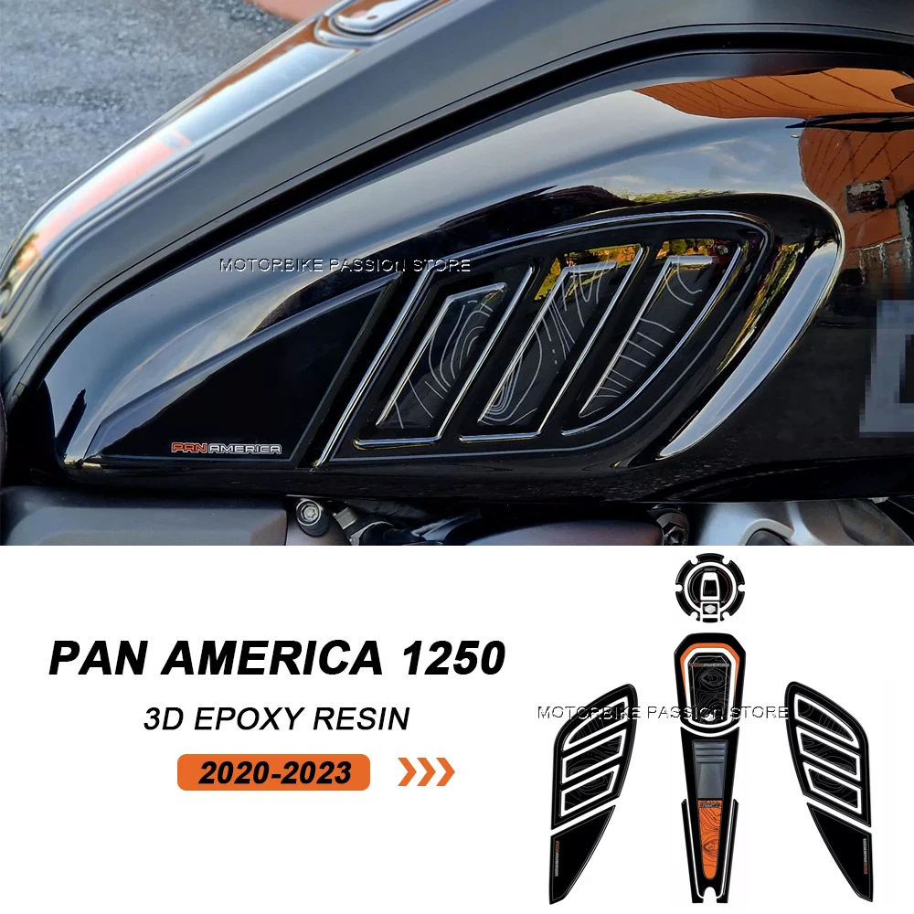 Pan America 1250 3D Epoxy Resin Protective Sticker Kit For Harley ...