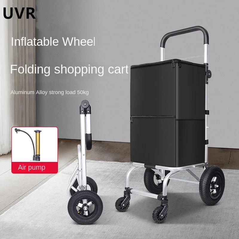 UVR-Outdoor-Simple-Trailer-Household-Grocery-Cart-Portable-Shopping ...