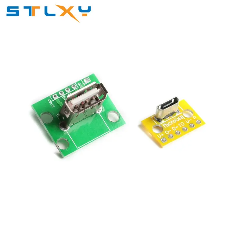 5PCS-Vertical-USB-MiCroUSB-Micro-USB-2-0-Female-Head-A-Connector-2-54mm ...