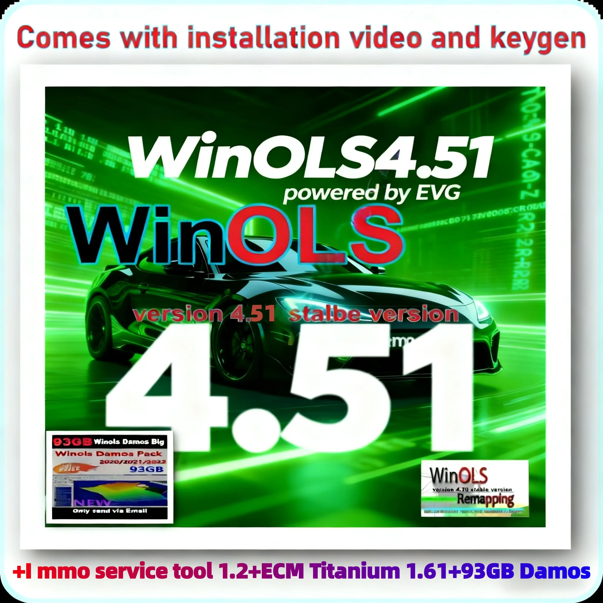2025 Hot WinOLS 4.51 Full Version +Immo Service tool v1.2+ ECM TITANIUM ...