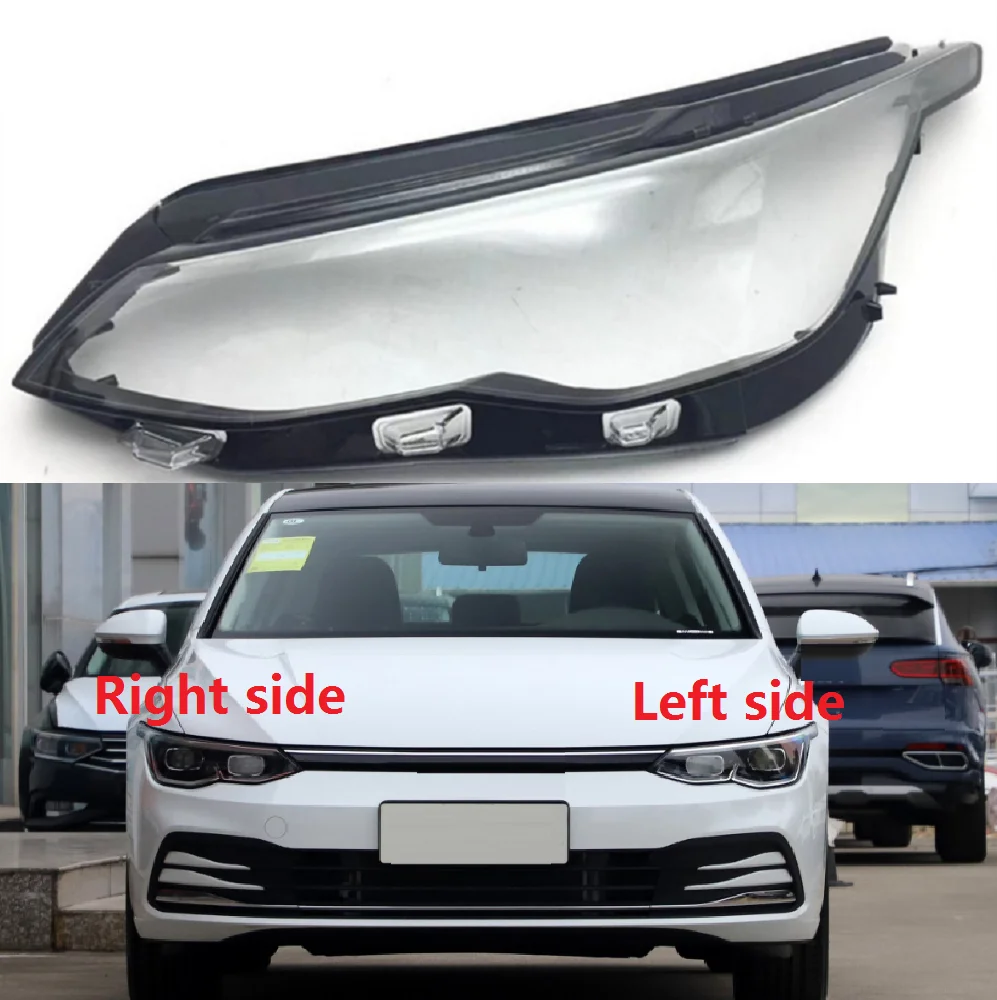Headlamp Lens For Volkswagen VW Golf 8 R Line GTI 2021 2022 Transparent ...