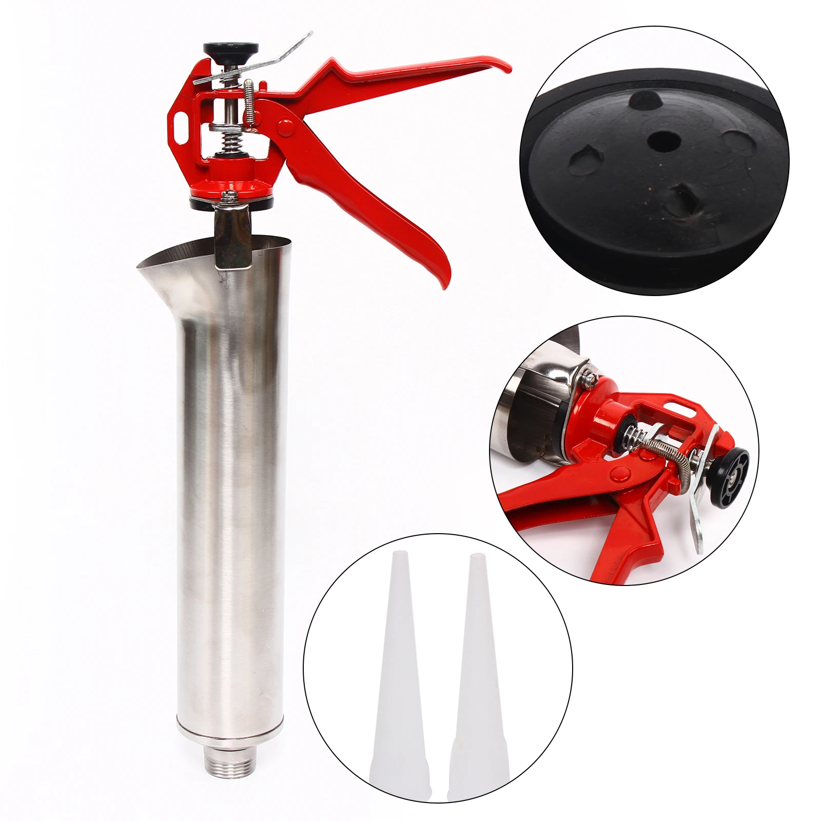 58x22 cm Mortar Gun Set Pointing Grouting Gun Sprayer Brick Cement Tile ...