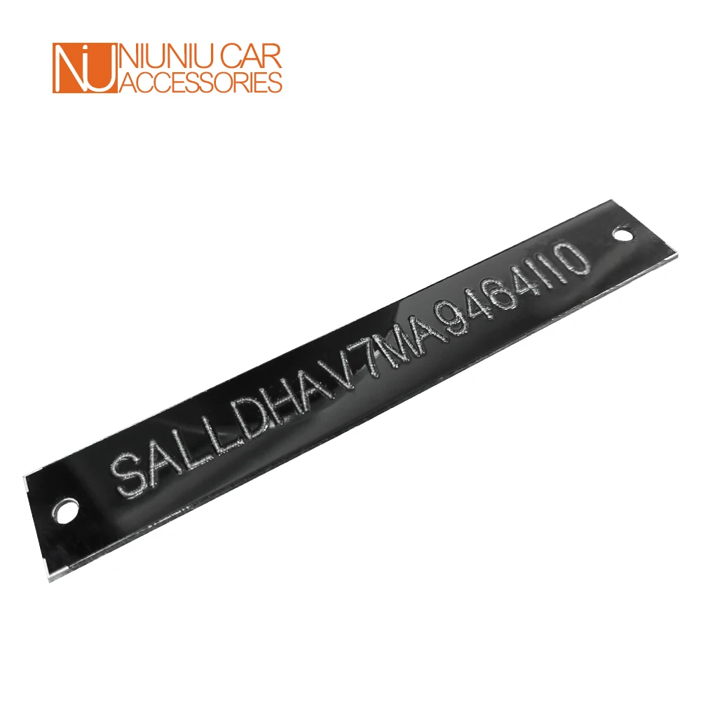 120-X-15mm-Fully-Engraved-Aluminum-Frame-NO-VIN-Plate-Serial-Number ...