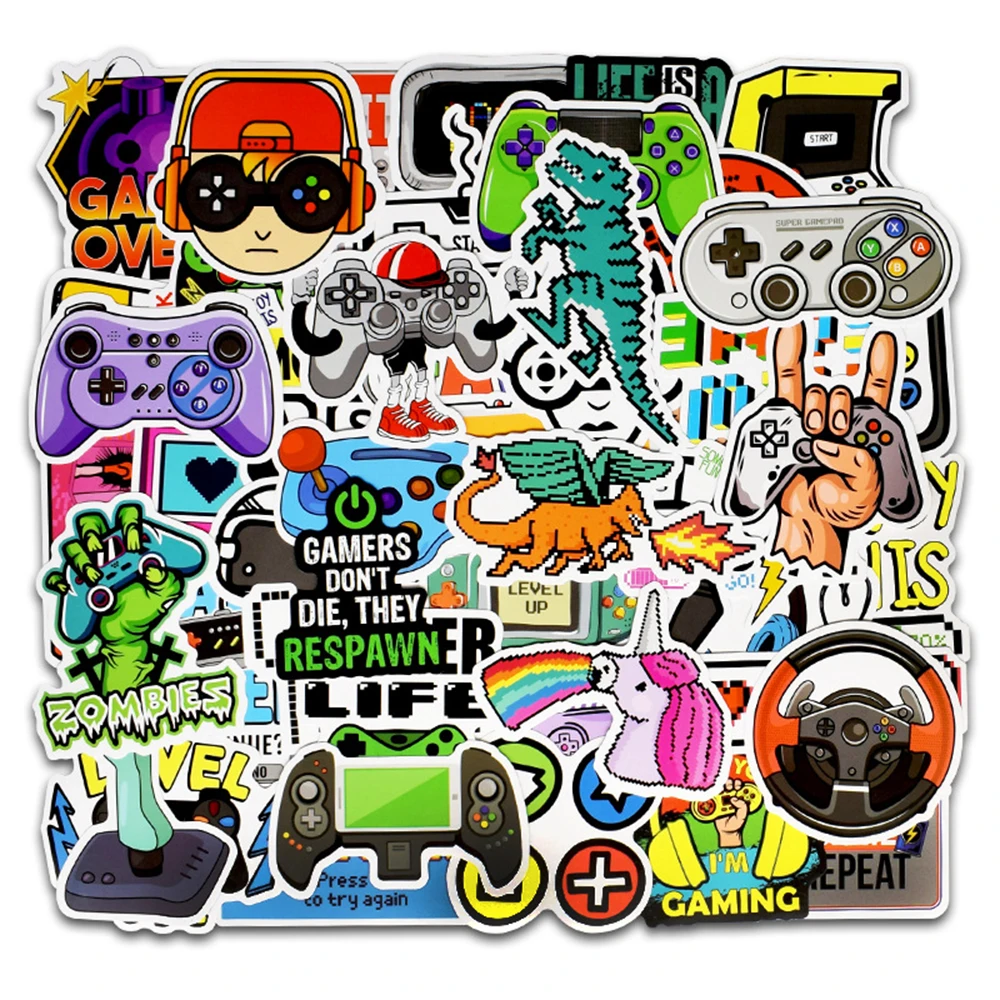 10-30-50PCS-Vintage-Video-Game-Graffiti-Stickers-Kids-Toy-DIY ...