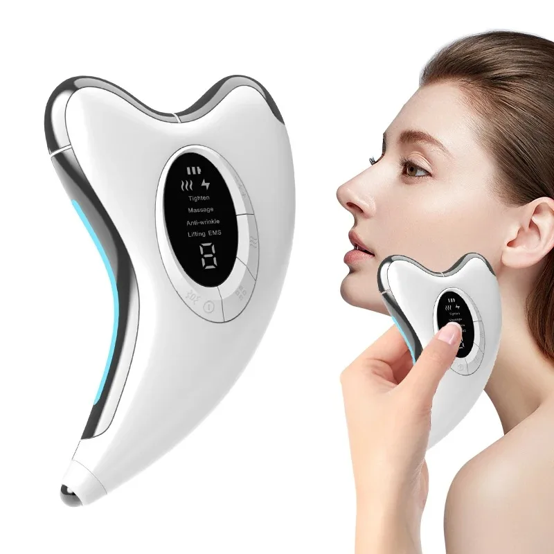 Electric-Guasha-Scraper-Board-Microcurrent-Face-Massager-Wrinkle-Face ...