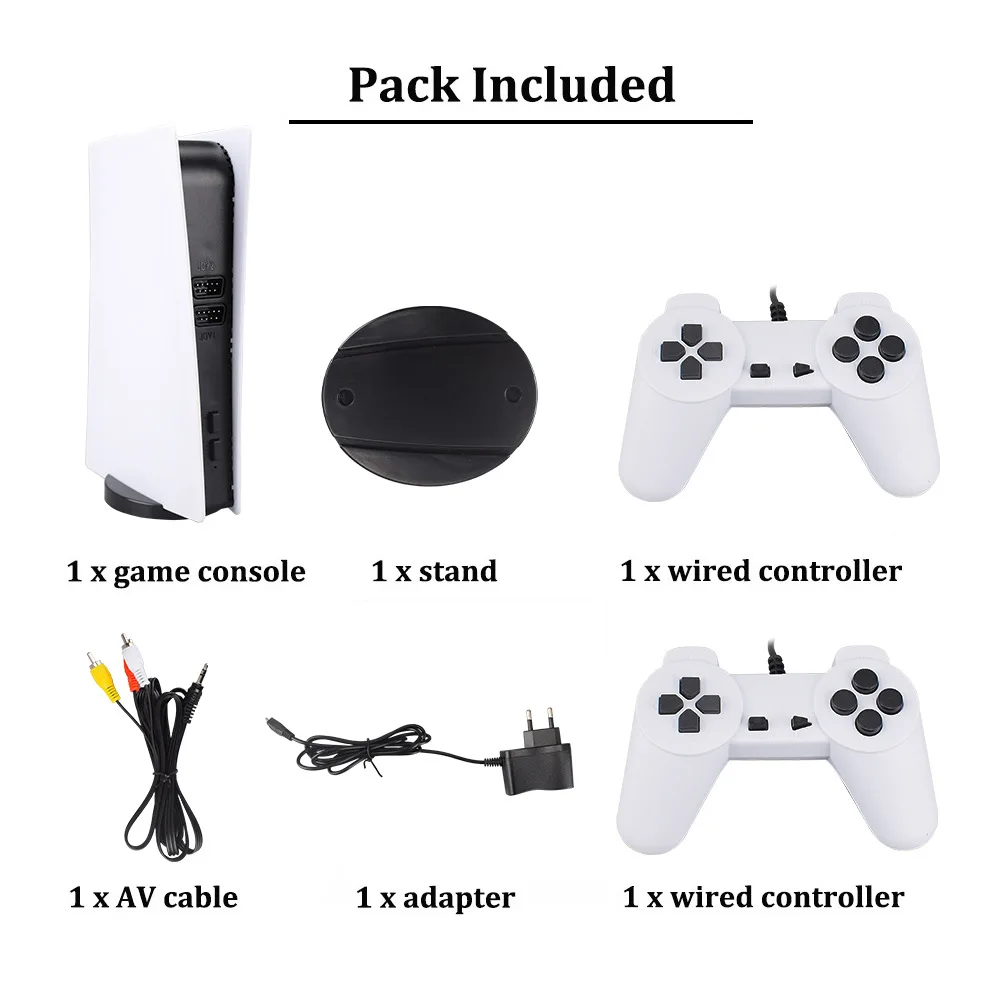 P5 Video Game Console with 300 Classic Game 8 Bit TV Consola Retro ...