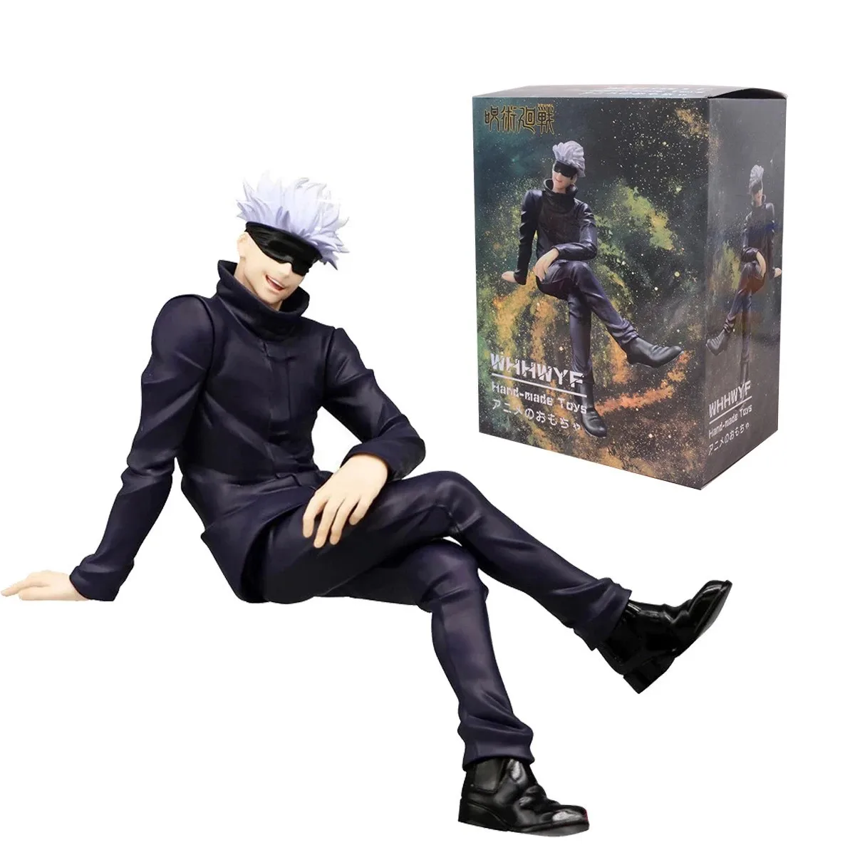 10CM-Gojo-Satoru-Anime-Jujutsu-Kaisen-Figure-Itadori-Yuji-Seated-Noodle ...