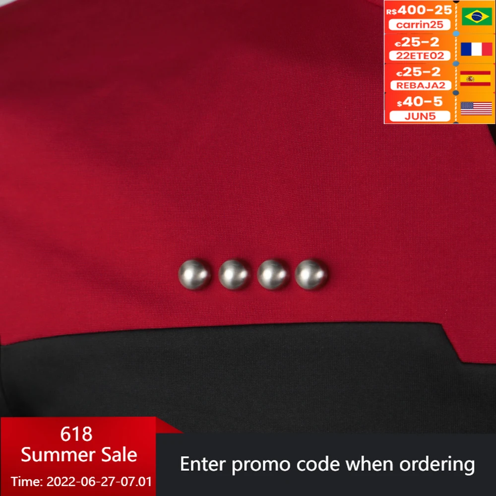 4pcs Star Admiral Jl Picard Trek Rank Pips The Next Generation Pin ...