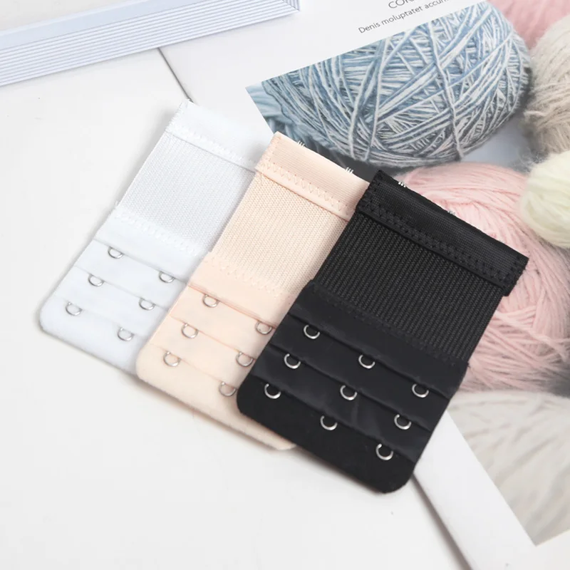3PCS Three Rows of Three Buttons Bra Extender for Women's Elastic Bra ...