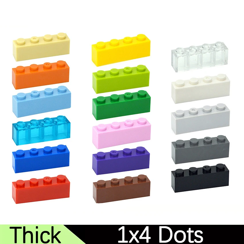 40Pcs-City-Bulk-MOC-1x4-Dots-Particles-Thick-Bricks-Classic-Building ...