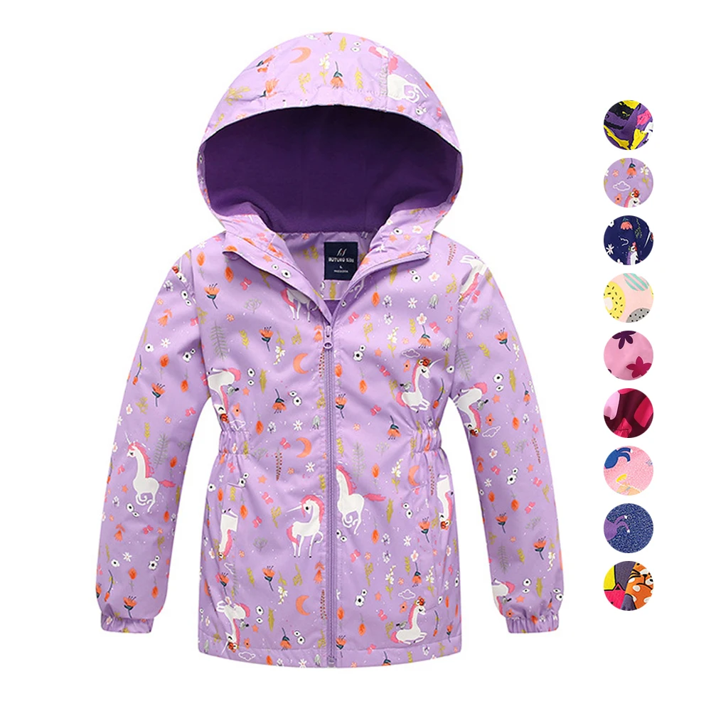 3-8T-Kids-Girls-Fleece-Jakets-Coats-Unicorn-Printed-Spring-Autumn ...