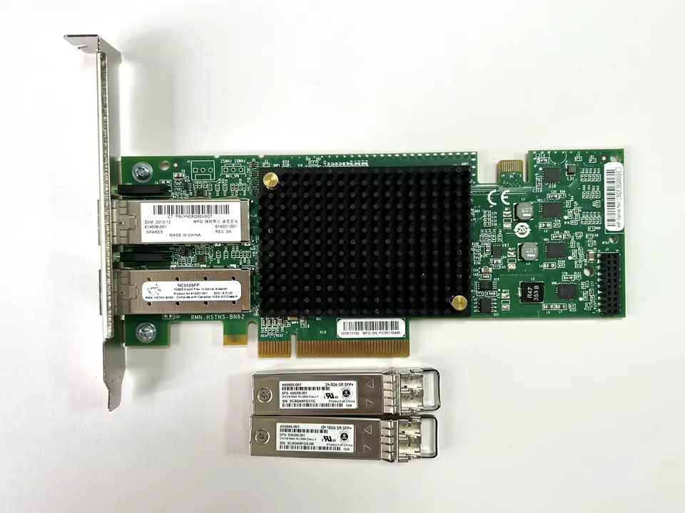 NC552SFP-615406-001-614201-001-614203-B21-10G-10-Gigabit-Fiber-Optic ...