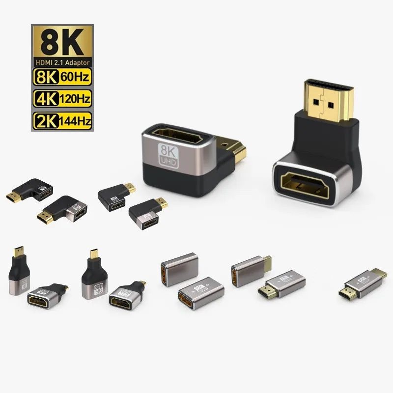 8K-HDMI-2-1-Adapter-Male-to-Female-Extender-Mini-Micro-HDMI-compatible ...