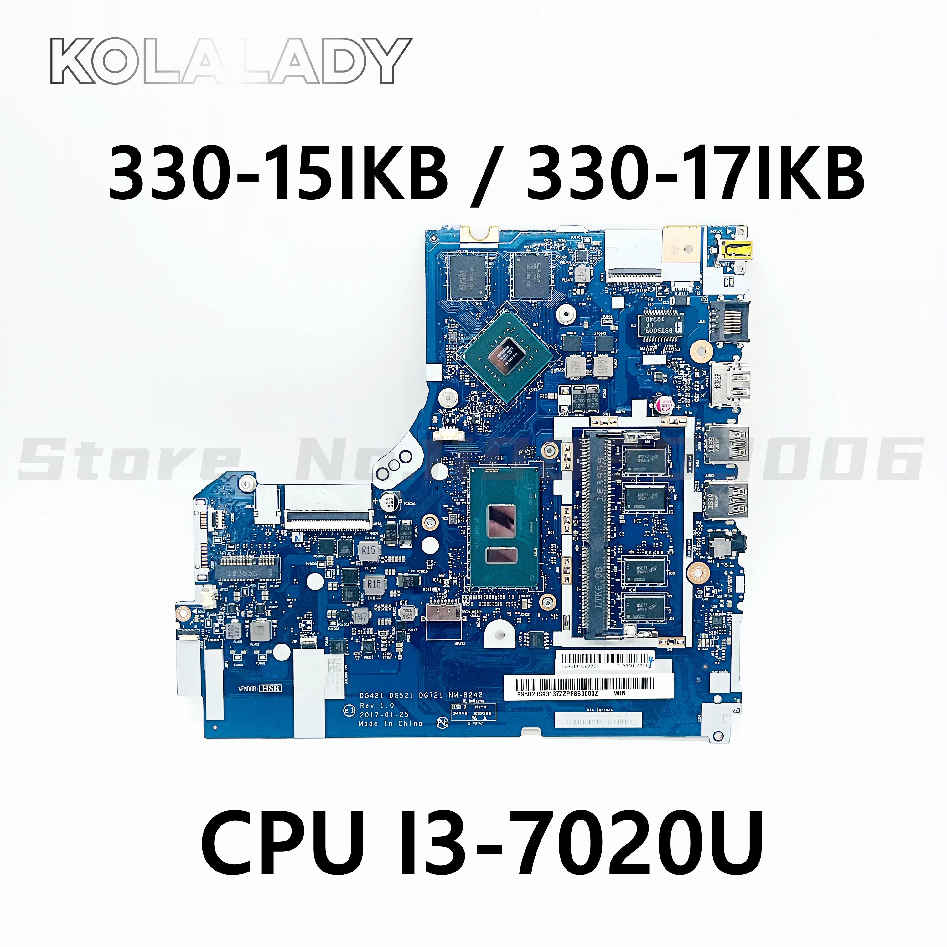 DG421 DG521 DG721 NM-B242 for Lenovo 330-15IKB 330-17IKB notebook PC ...