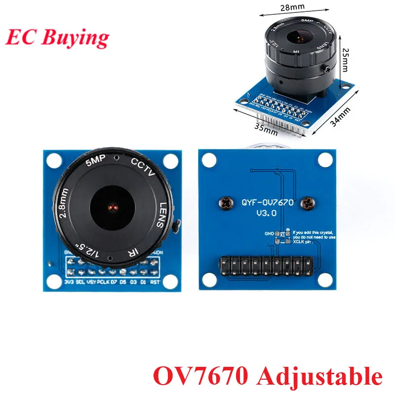 OV7670-Camera-Module-3-3V-Adjustable-Macro-Universal-CS-Adapter-Image ...