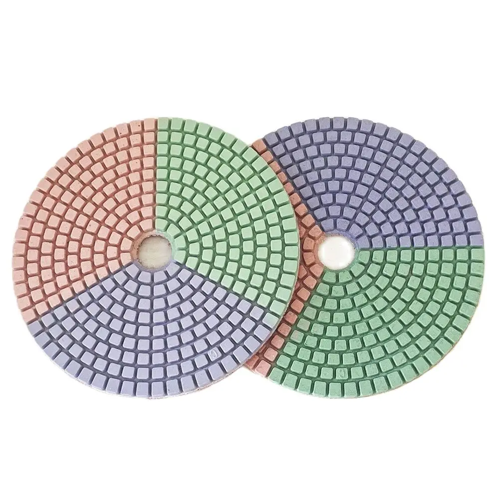 5-Inch-125mm-3-Colors-Abrasive-Diamond-Wet-Polishing-Pad-Grinding-Disc ...