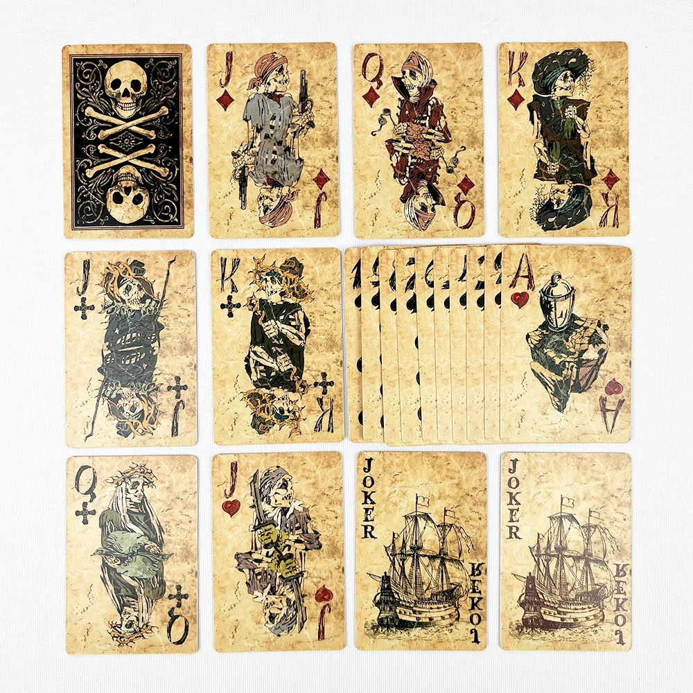 60x90mm Pirate Ship Playing Cards Retro Board Game Pirates Of The ...