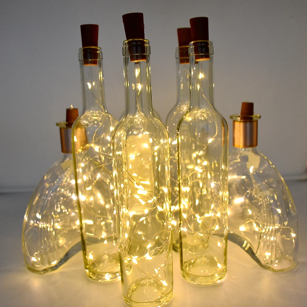 30-LED-Wine-Bottle-Lights-with-Cork-3M-Cork-Lights-Fairy-Mini-String ...
