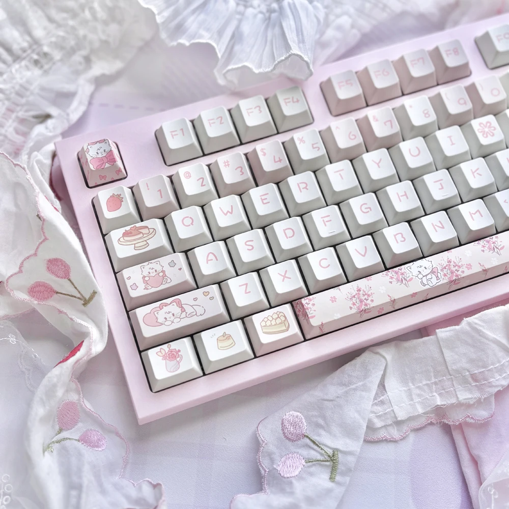 95Keys-Cherry-Profile-Cartoon-Keycaps-PBT-Customized-Gaming-Mechanical ...