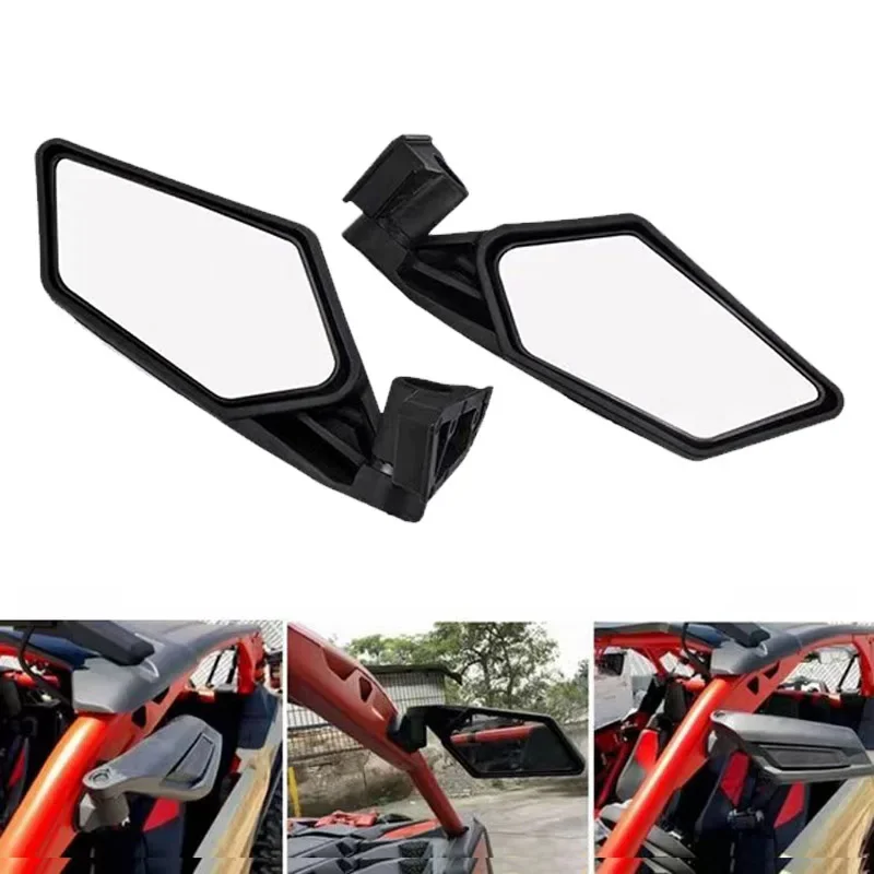 2PC UTV/ATV Rear View Mirror 4x4 Racing Side Mirrors Set Rearview ...