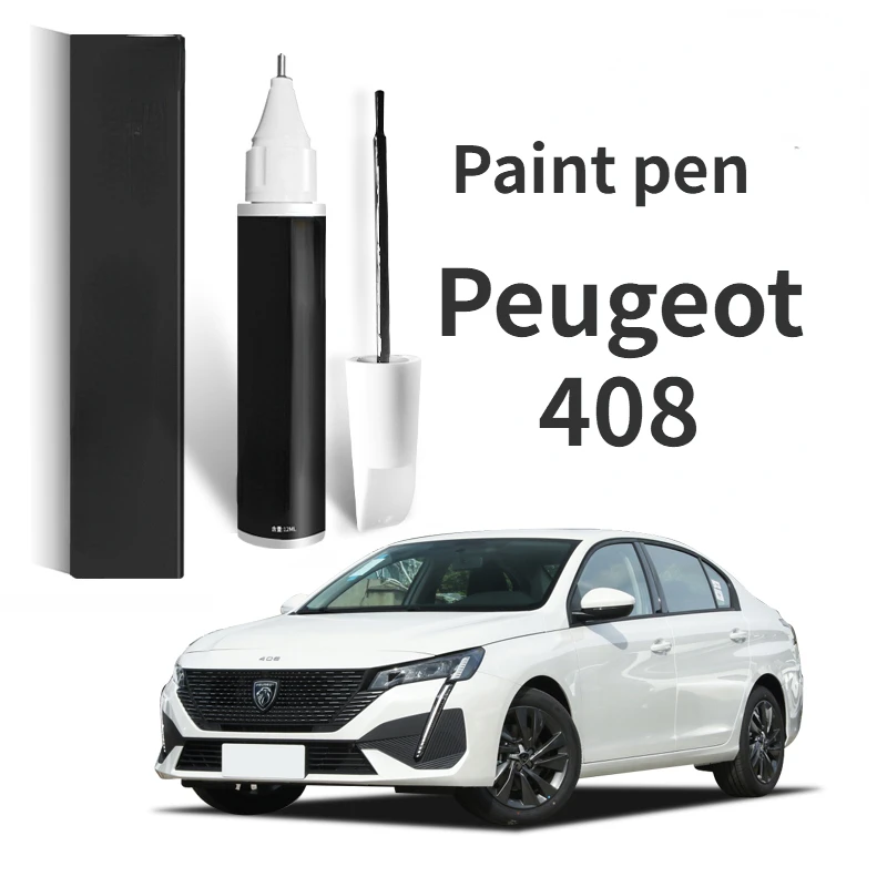 Paint-pen-suitable-for-Peugeot-408-Touchup-Pen-Pearlescent-White-Silver ...