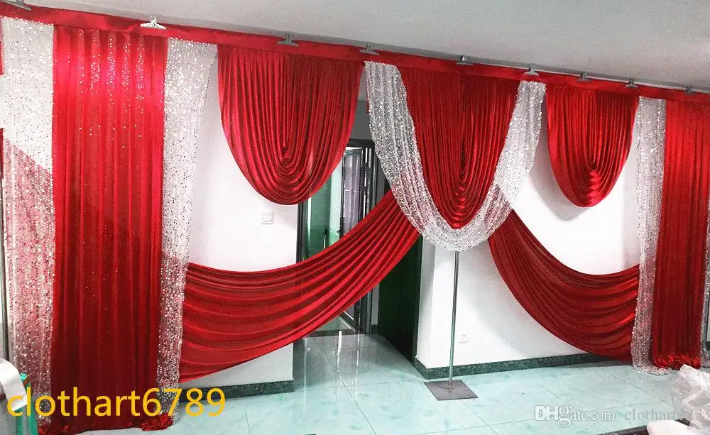 3M high*6M wide sequin swags of backcloth design wedding stylist for ...