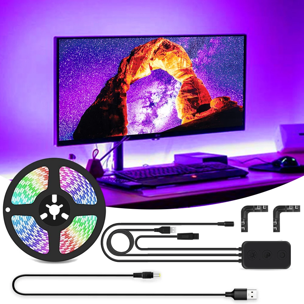 Backlight Pc Monitor Led Strip | Ws2812b Monitor Backlight | Rgb Led ...