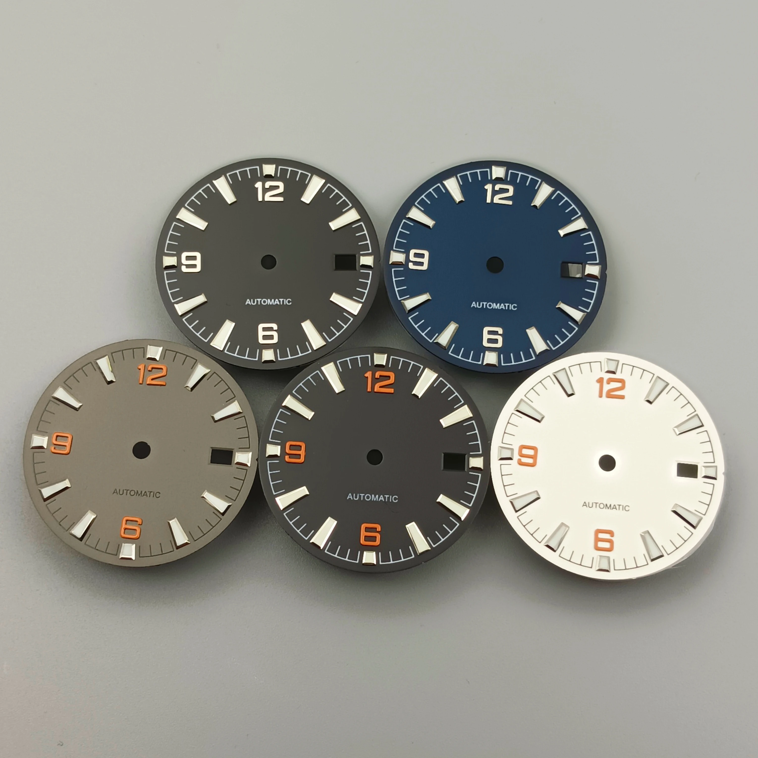 LARIMOKER-31mm-dial-black-white-blue-luminous-dial-fit-NH35-NH36-NH38 ...