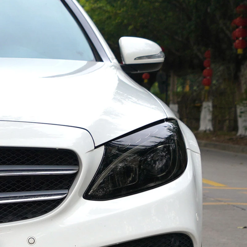 Smoke Matte Black Car Headlight Film Tint Taillight Fog Light Vinyl ...