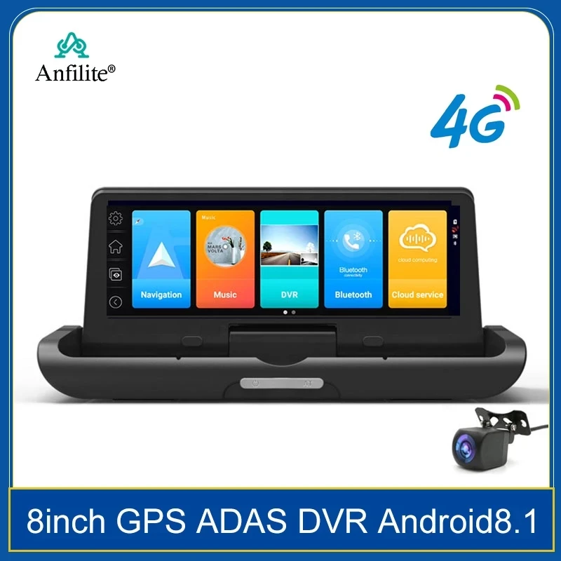 New 7.84 Inch Car Dvr 4g Gps Navigation Android 8.1 Dashboard 080p Fhd ...