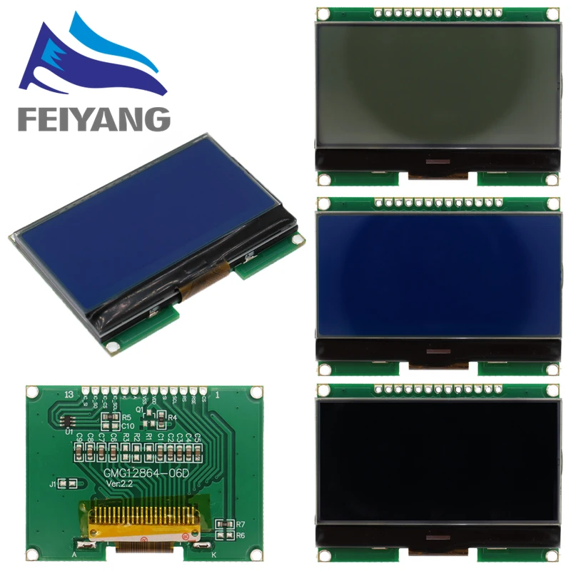Lcd12864 12864 06D, 12864, LCD module, COG, with Chinese font, dot ...