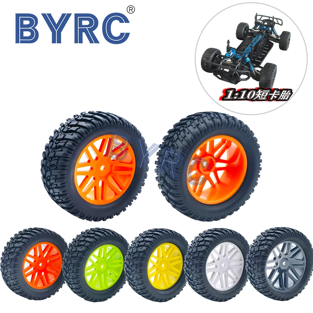 4PCS Rubber Tire Wheel Tyre For 1/10 RC Car HSP 15502 94107 94170 94155 ...