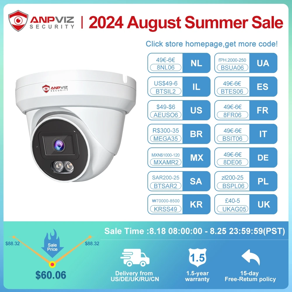 Anpviz-8MP-POE-IP-Turret-Camera-Outdoor-Smart-Dual-Light-ColorVU-30m ...