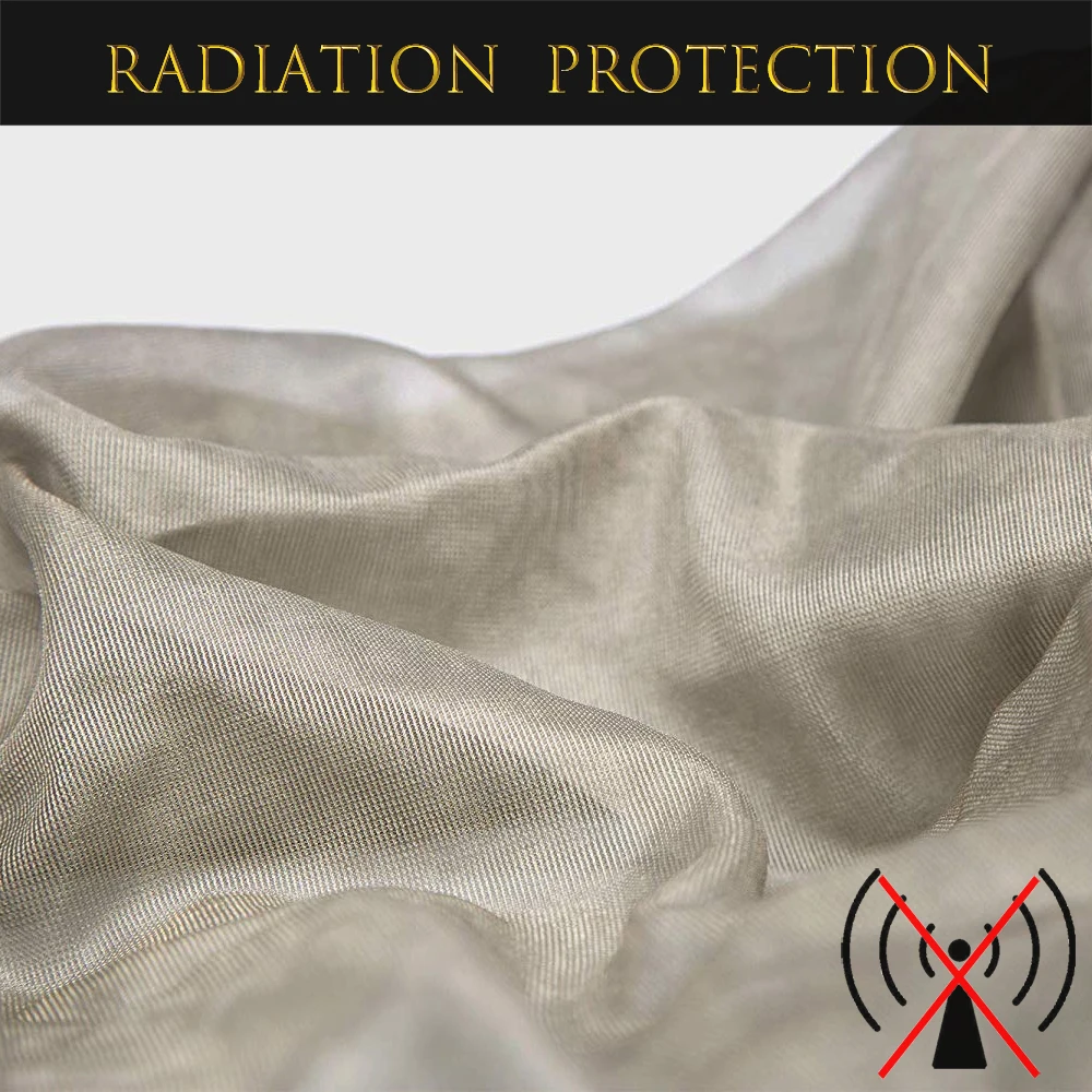 EMF Reducing 100% Silver Fiber Mesh Shielding Signal Radiation ...
