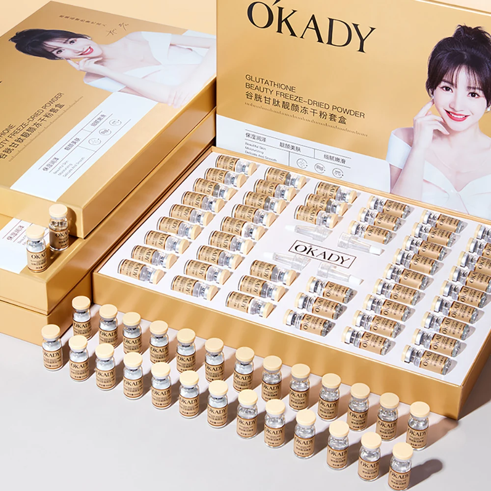 Okady Glutathione Beauty Facial Freeze-dried Powder Skin Care Set 48pcs ...
