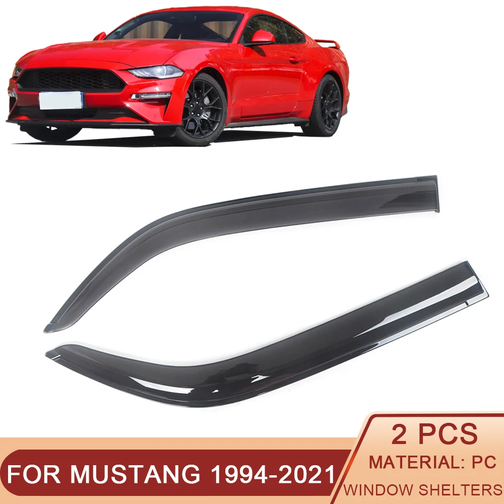 For-Ford-Mustang-1994-2021-Auto-Side-Window-Wind-Deflectors-Visors ...