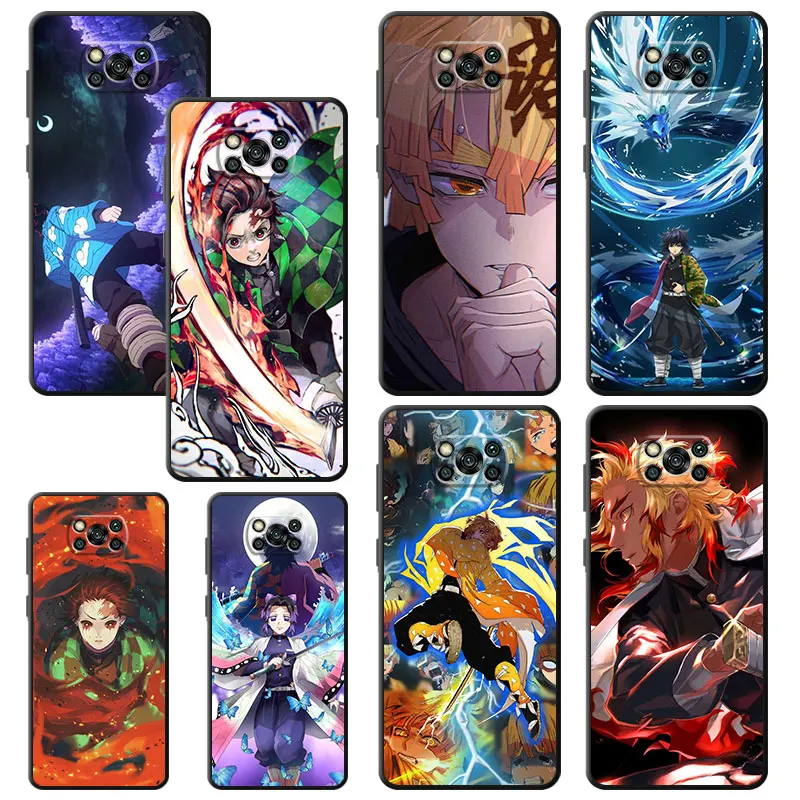Demon Slayer Anime Phone Case para Xiaomi Poco C40 X4 X3 Pro F4 F3 GT ...