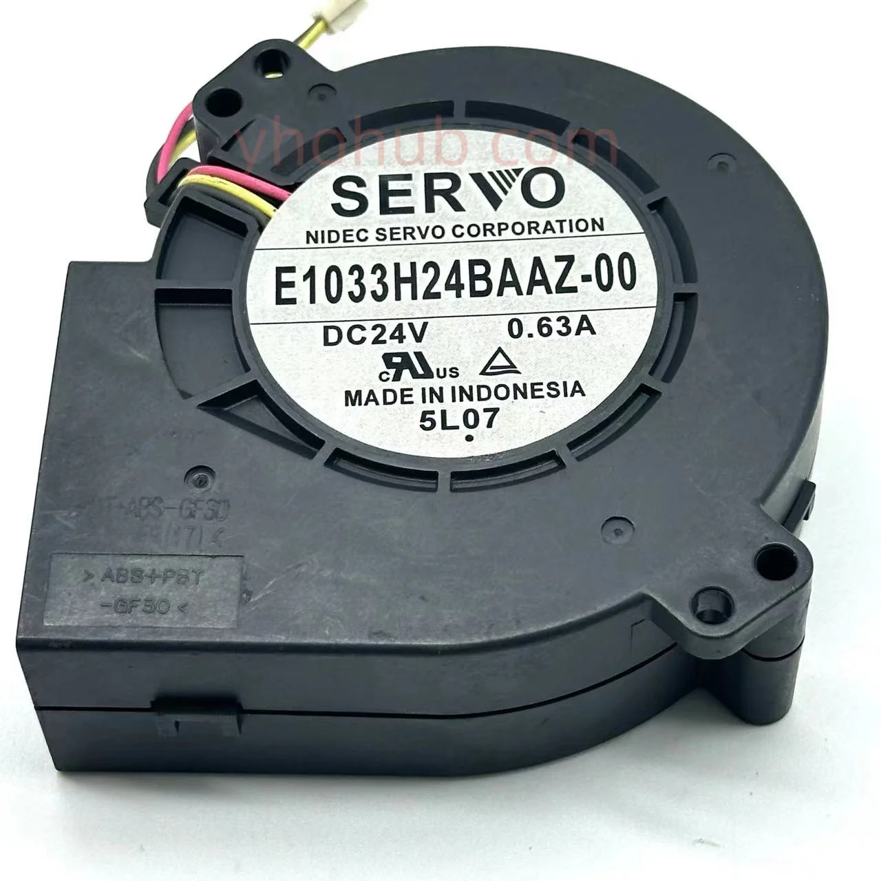 SERVO E1033H24BAAZ-00 DC 24V 0.63A 4-Wire Server Cooling Fan ...
