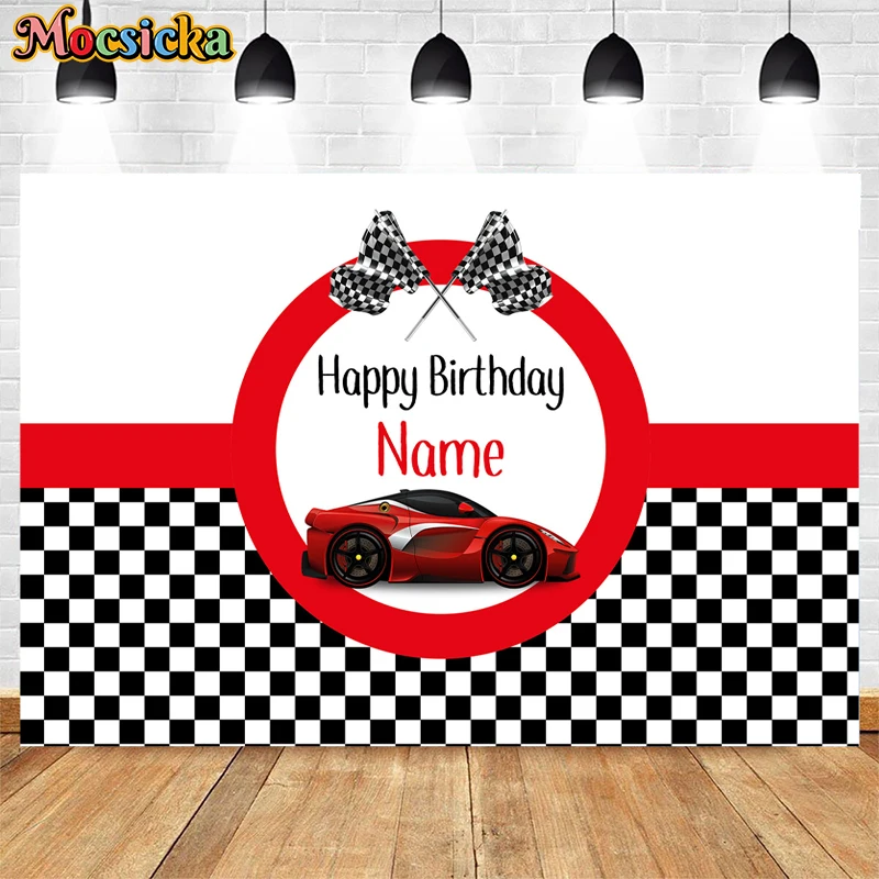 Racing Cars Custom Birthday Photography Backdrop: The Ultimate Car ...