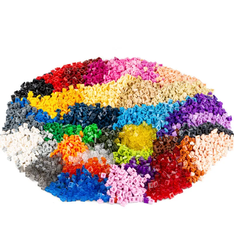 400pcs-Bulk-Building-Blocks-Thin-Figures-Bricks-1x1-Dots-25Color ...